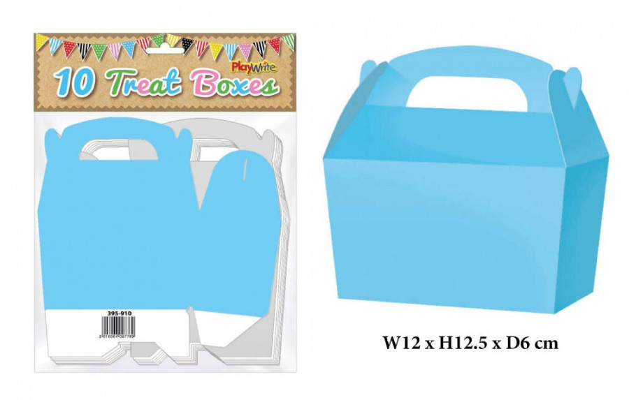 10 Baby Blue Treat Boxes | Cazaar