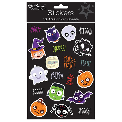 10 Halloween A5 Sticker Sheets | Cazaar