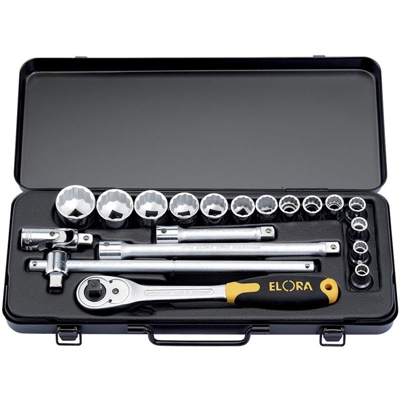 1/2" Square Drive Metric Socket Set (19 Piece) (... | Cazaar
