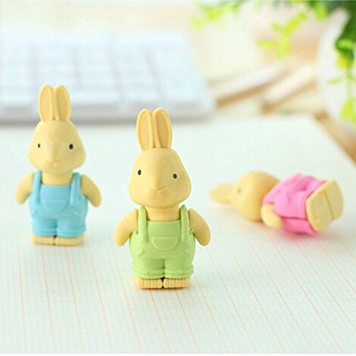 6 Rabbit Erasers | Cazaar