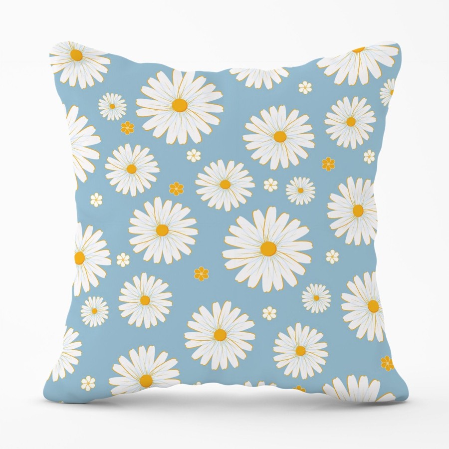 Summer Daisy Pattern Outdoor Cushion | Cazaar