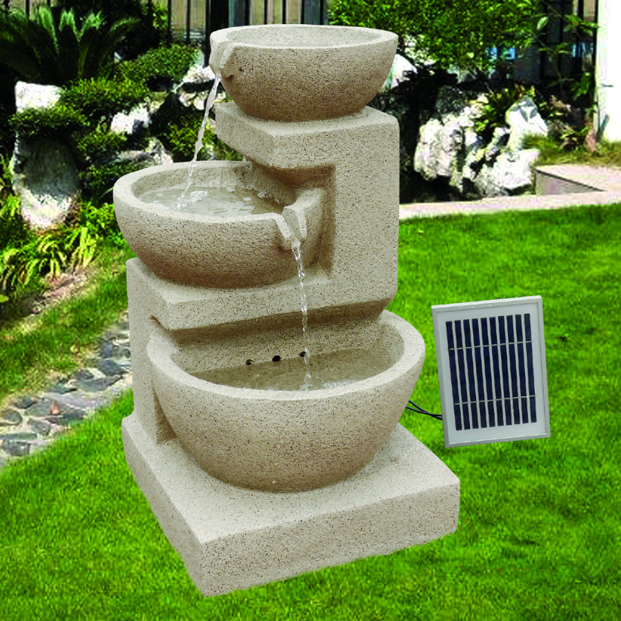 PondXpert Solar Water Feature Triple Tumble with... | Cazaar