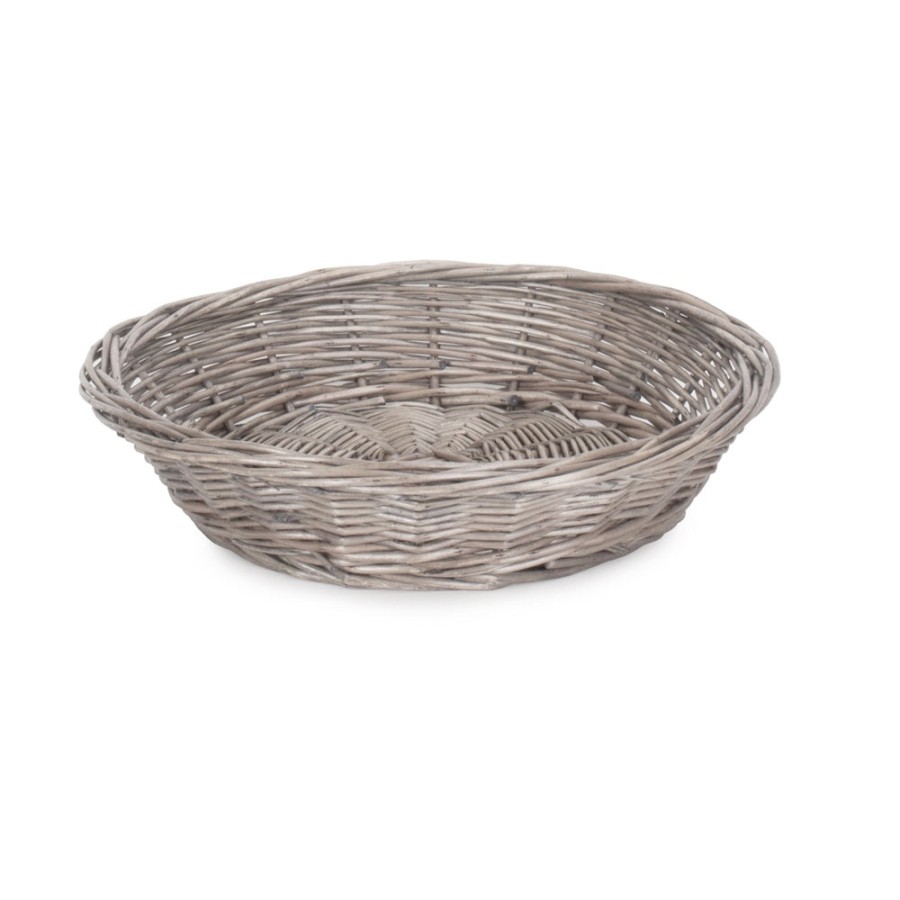 Small Antique Wash Round Packing Tray | Cazaar