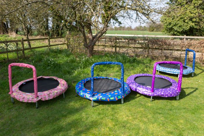 48" Blue Robot Mini Trampoline | Cazaar