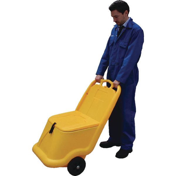 Mobile Salt And Grit Bin 75L Yellow - WE39142 | Cazaar