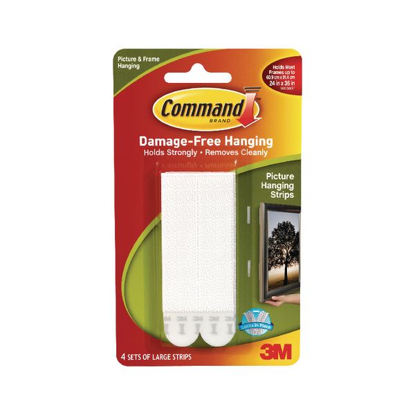 3M Command Lg Picture Hang Stps Pk4 - 3M32269 | Cazaar