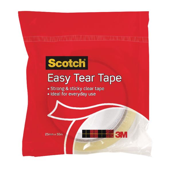 3M Scotch Easy Tear Clear Tape Roll - 3M83536 | Cazaar