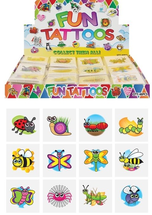 48 Insect Bug Temporary Tattoos | Cazaar
