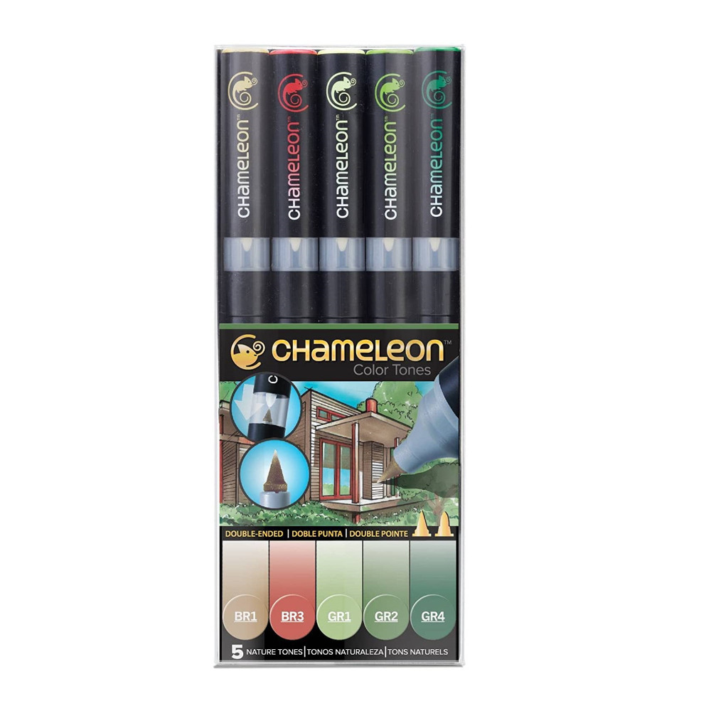 Chameleon Nature Tones 5 Marker Pen Set | Cazaar