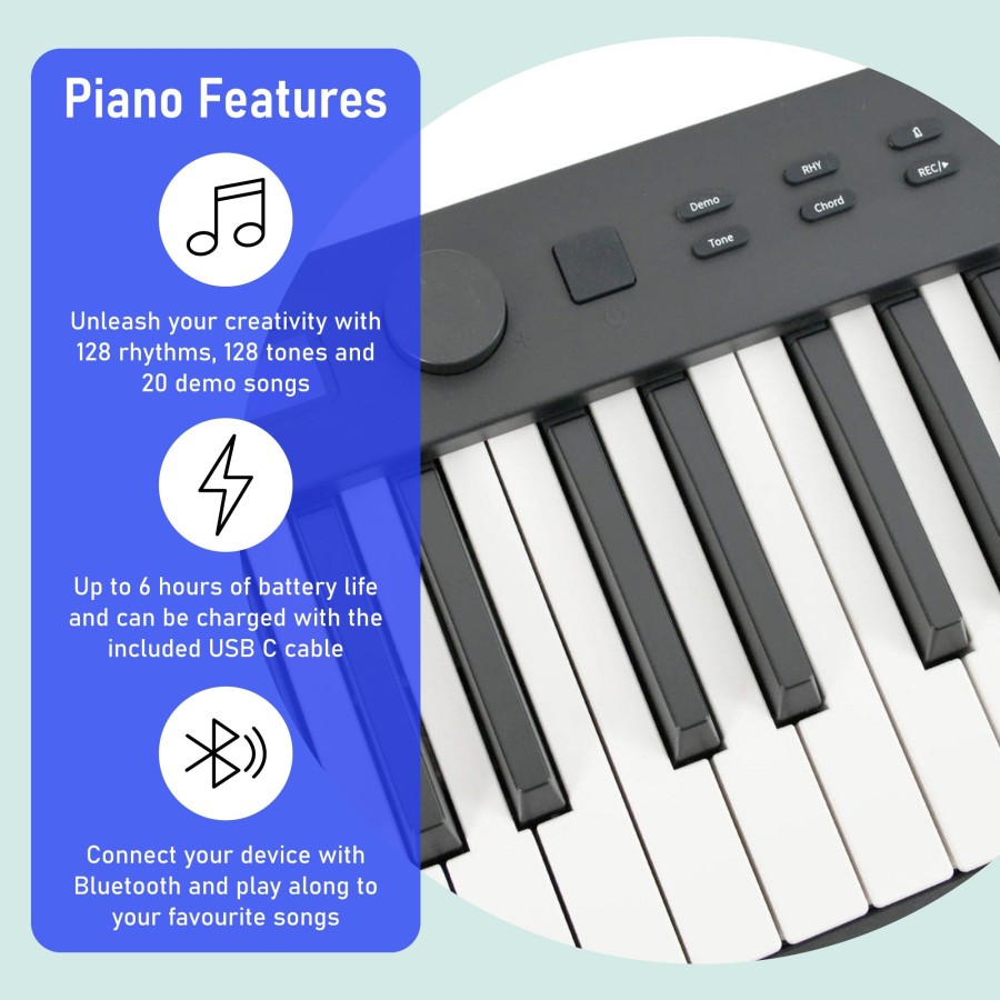 Axus 88 Note Folding Digital Piano | Cazaar