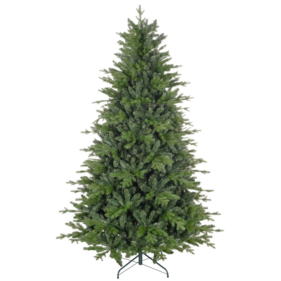 HOMCOM 7ft Artificial Christmas Tree with 2445 T... | Cazaar
