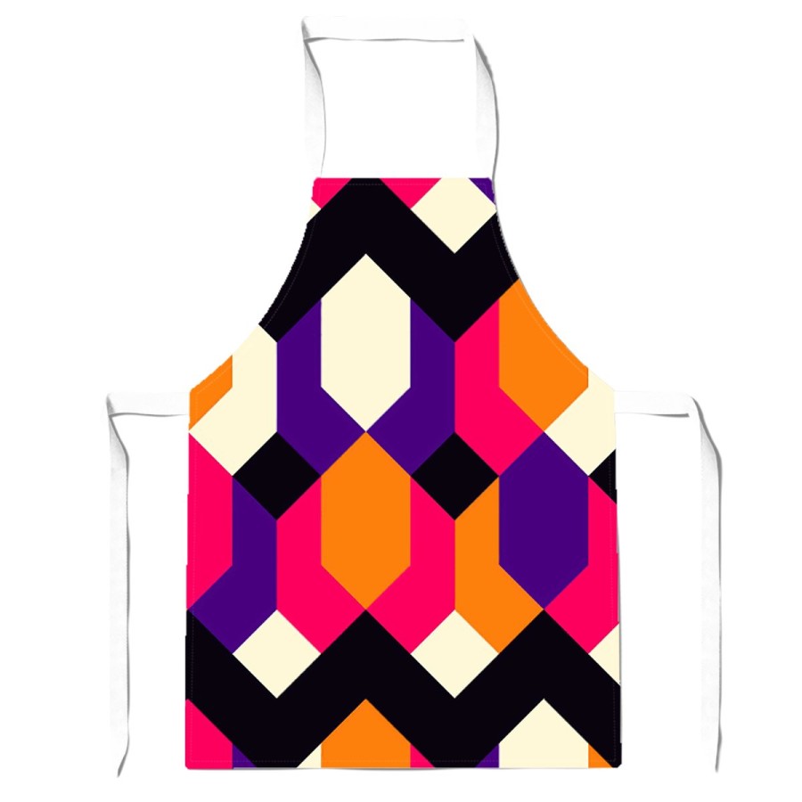 Coloured Abstract Pattern Apron | Cazaar