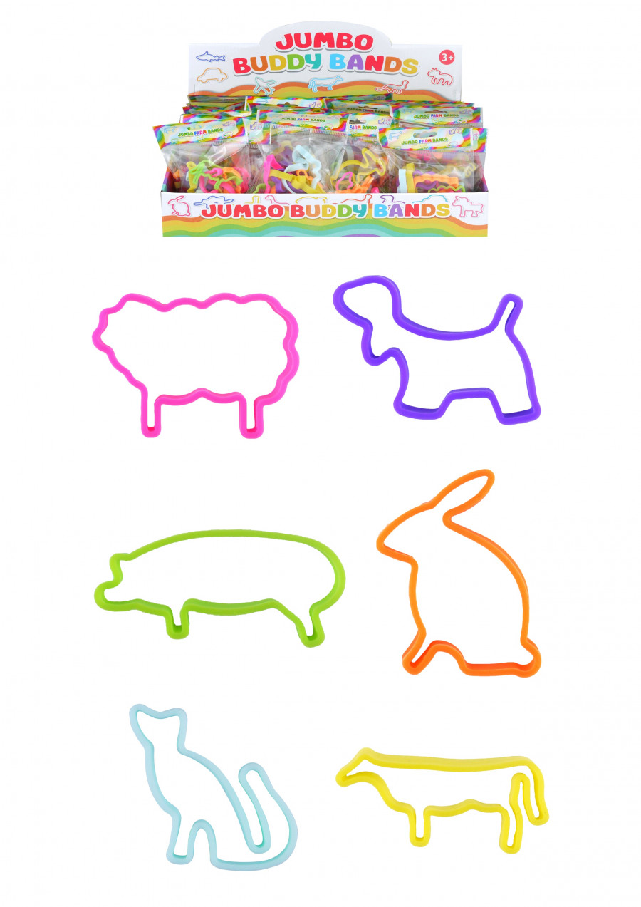 6 Jumbo Farm Buddy Bands | Cazaar