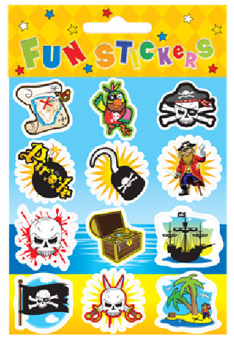 6 Pirate Sticker Sheets | Cazaar