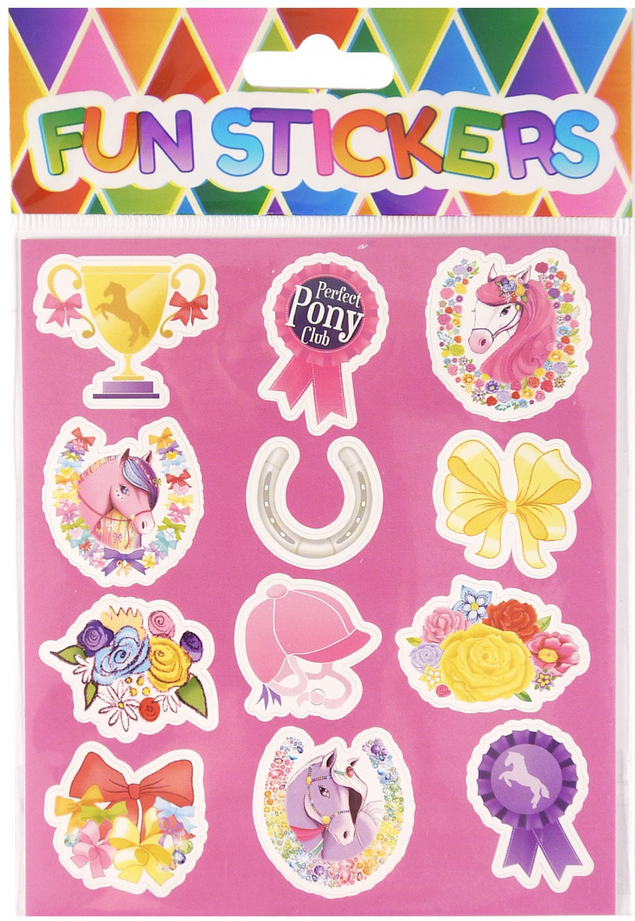 6 Pony Sticker Sheets | Cazaar