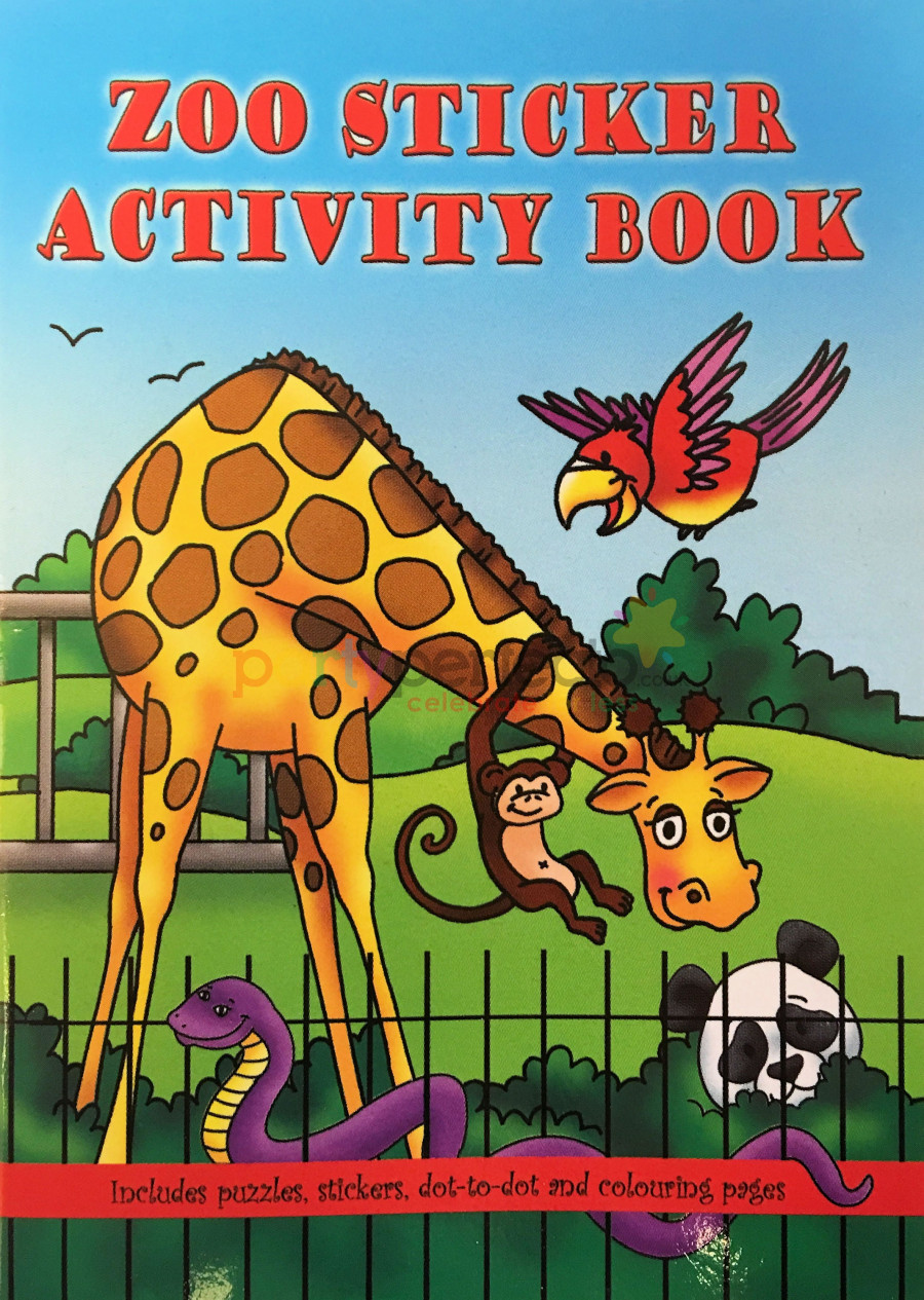 6 Zoo Sticker Activity Books | Cazaar