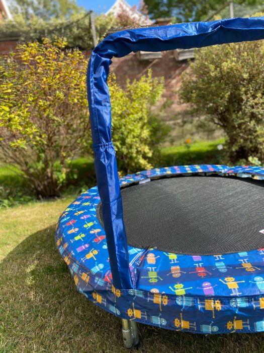 48" Blue Robot Mini Trampoline | Cazaar