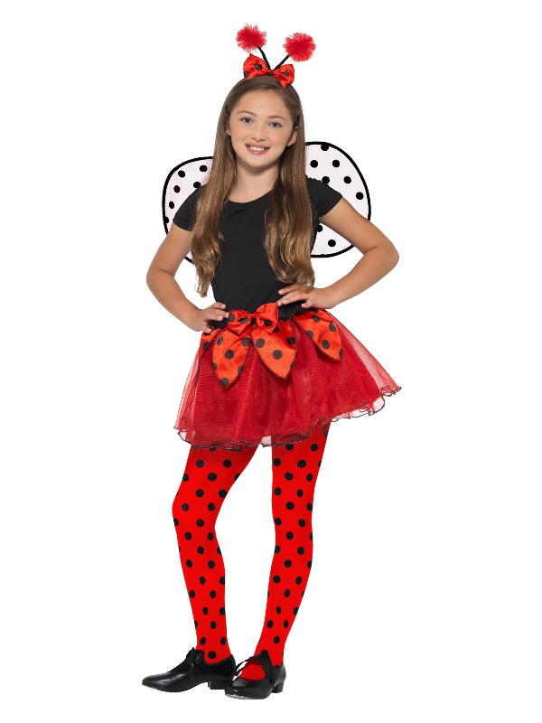 Ladybird Kit - Black/Red with Tutu & Wings | Cazaar