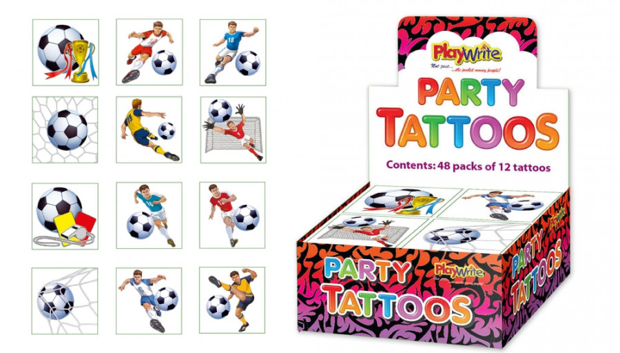 72 Football Temporary Tattoos | Cazaar