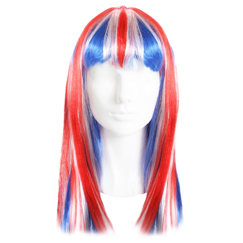 Childs Union Jack Long Wig | Cazaar