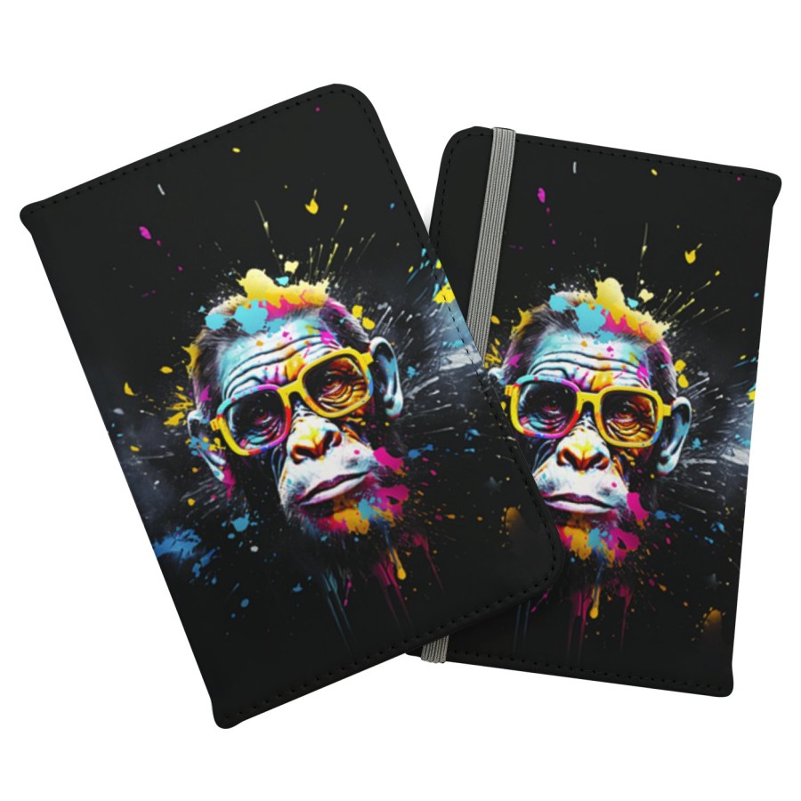 Coloured Splashart Monkey Face Passport Cover | Cazaar