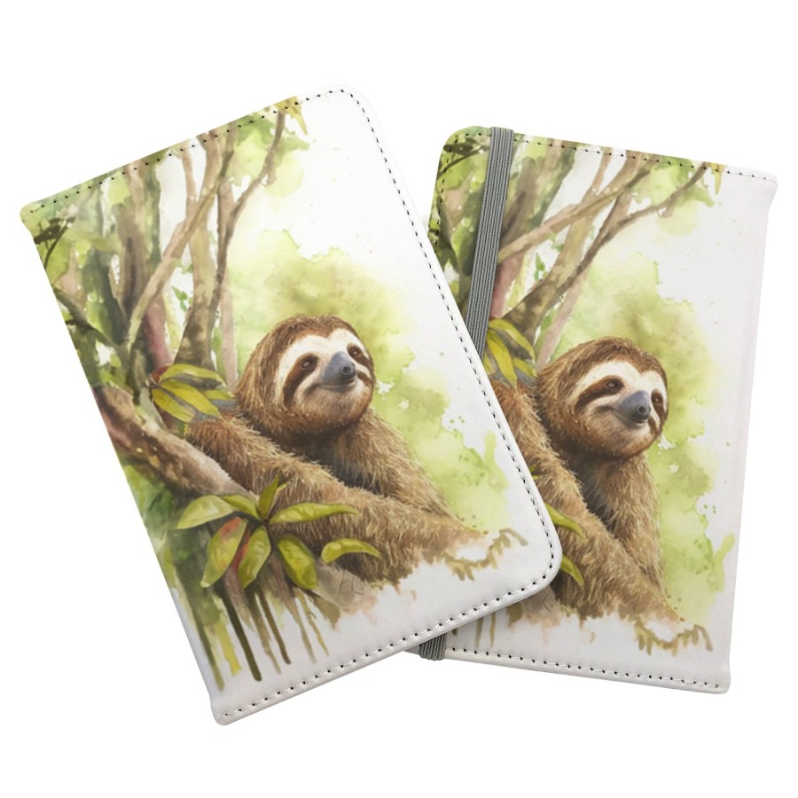 Sloth Watercolour Passport Cover | Cazaar