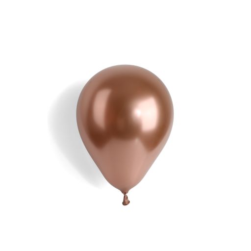 12 INCH METALLIC ROSE GOLD LATEX BALLOONS PACK O... | Cazaar