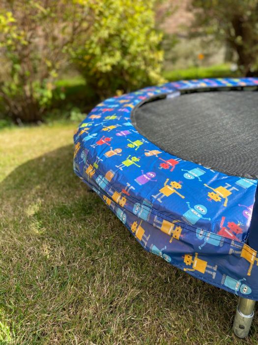 48" Blue Robot Mini Trampoline | Cazaar