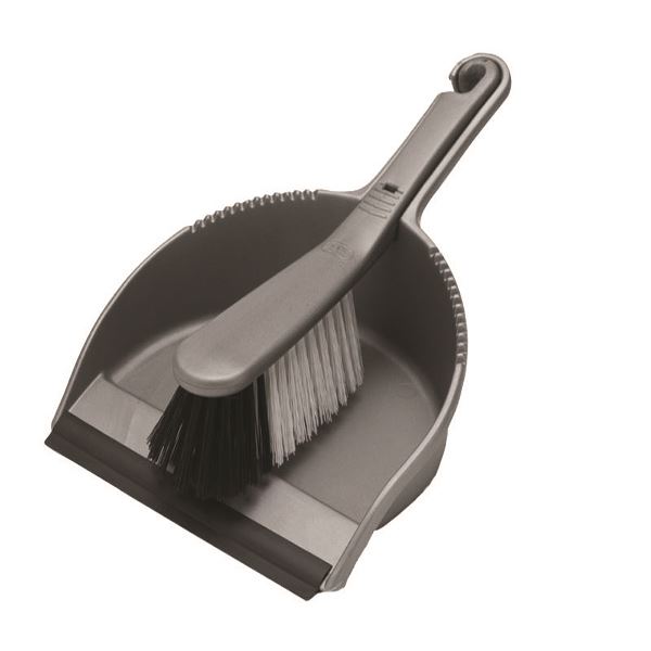 Addis Soft Dustpan/Brush Set Mtllic - AG51039 | Cazaar
