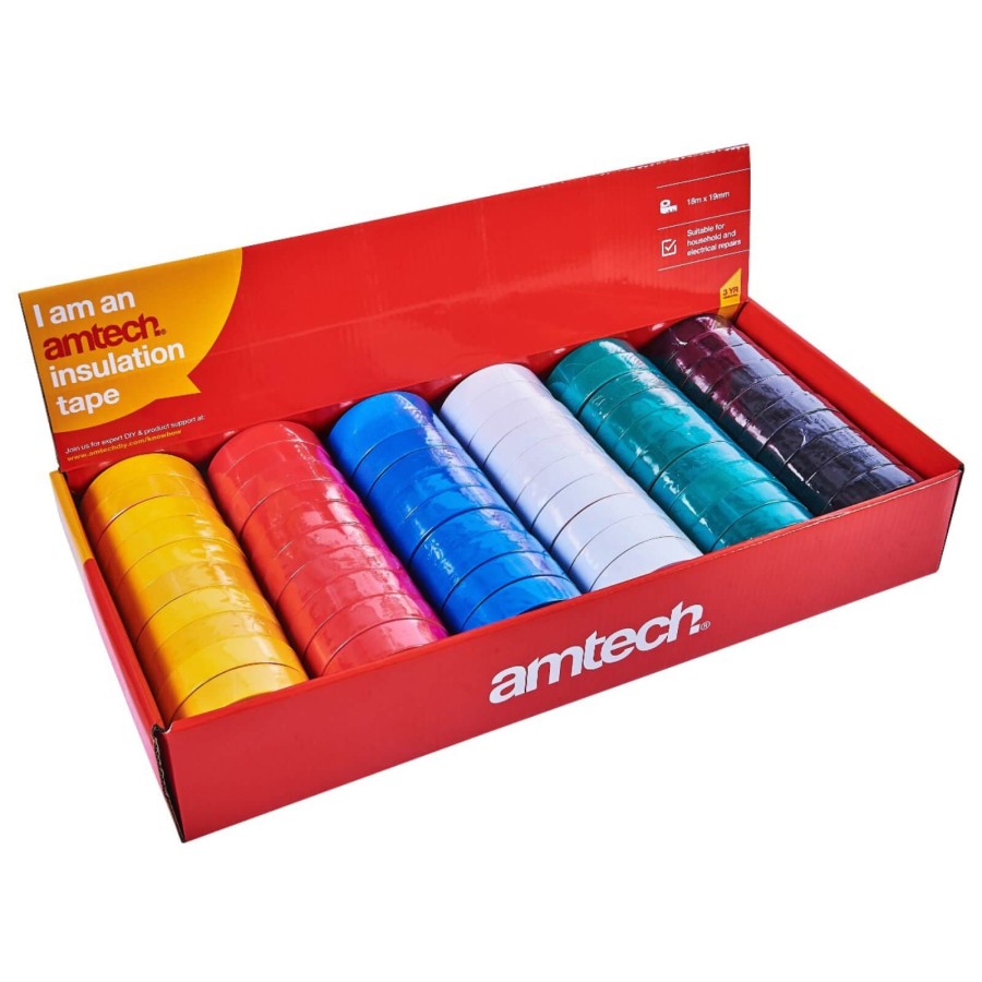Amtech Electrical Insulation Tape Assorted Colours | Cazaar