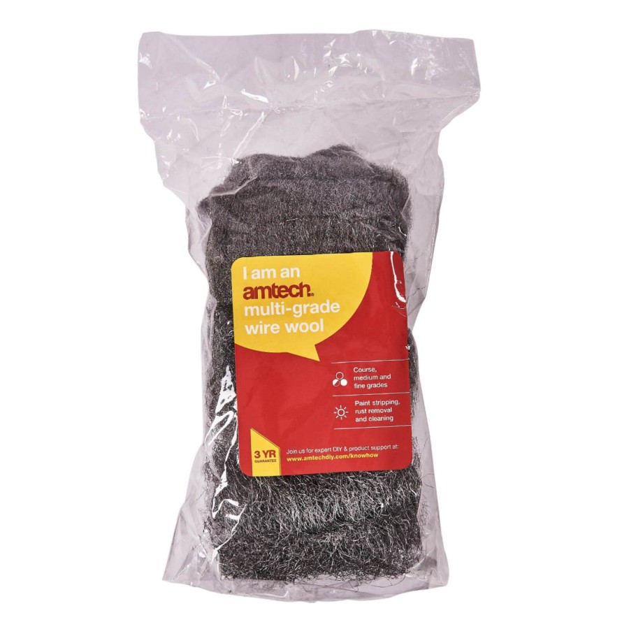 Amtech Multi-Grade Wire Wool Coarse Medium Fine | Cazaar