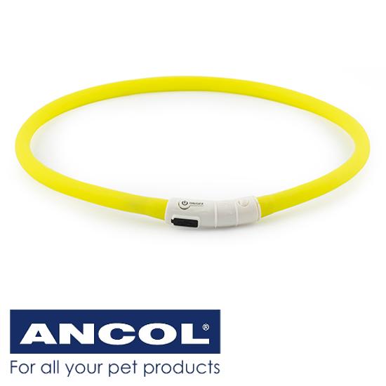 Ancol Hi-Vis Night Safety Neck Band Yellow | Cazaar