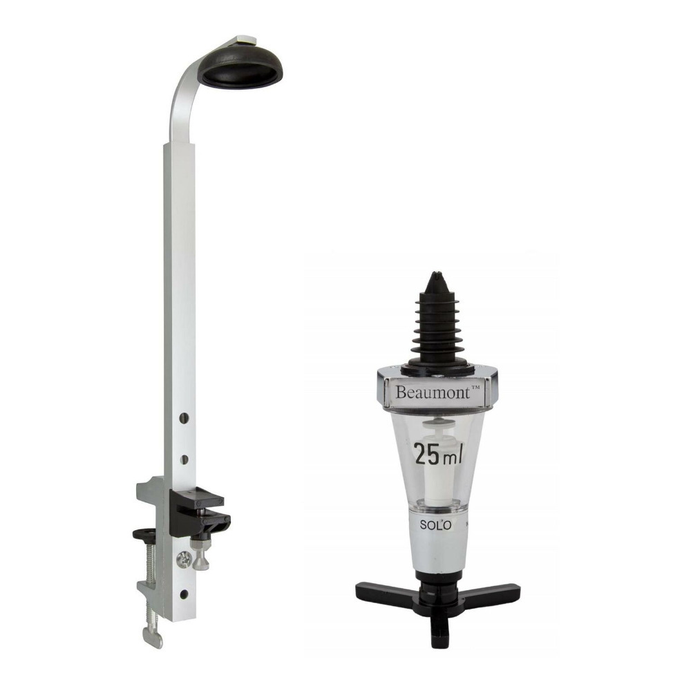 Beaumont 25ml Chrome Solo Bar Optic Spirit Measu... | Cazaar
