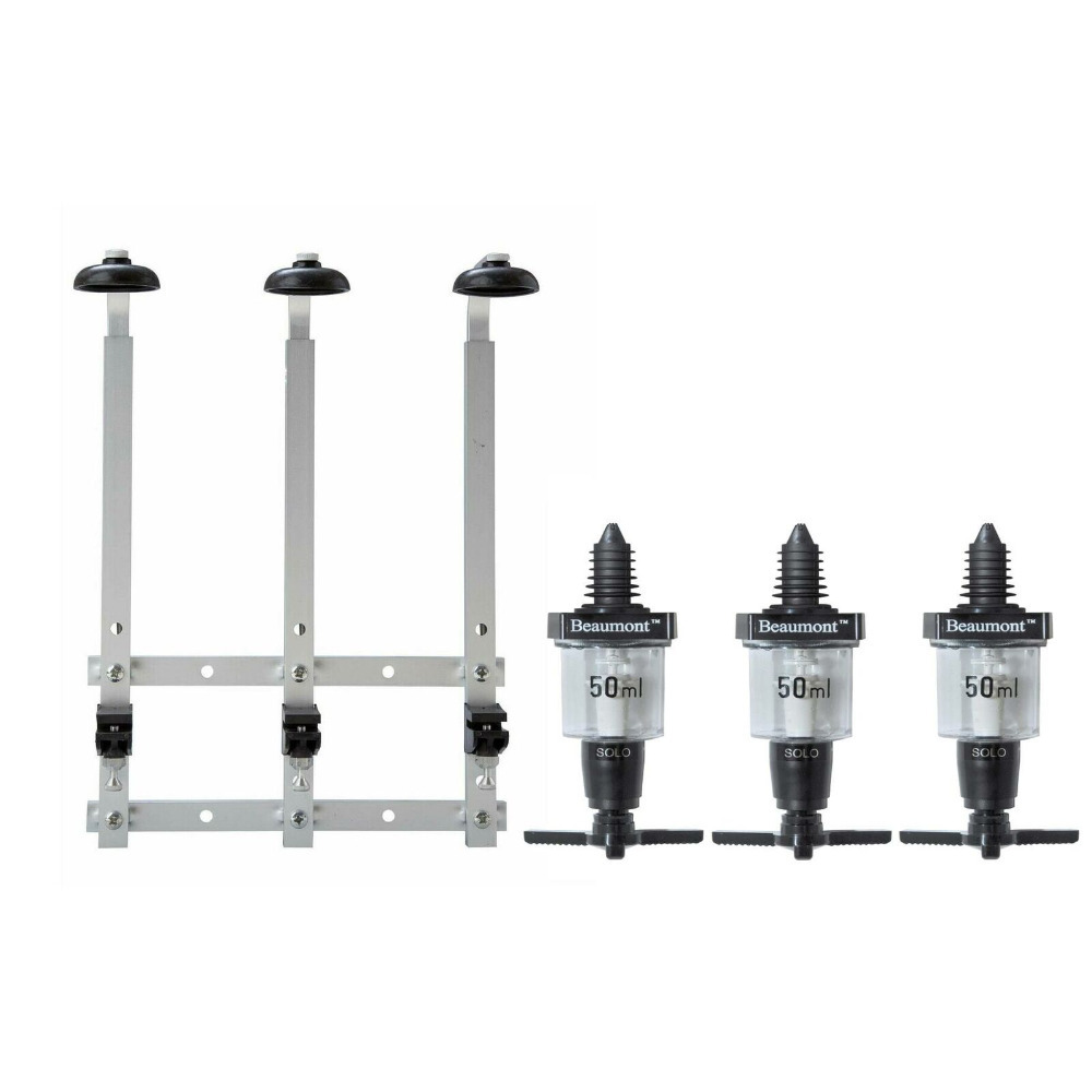 Beaumont 3x 50ml Solo Bar Optic Spirit Measure &... | Cazaar