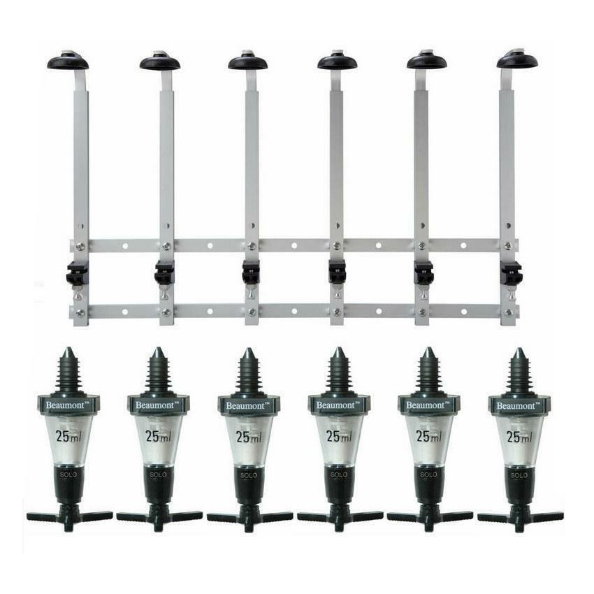 Beaumont 6x 25ml Solo Bar Optic Spirit Measure &... | Cazaar