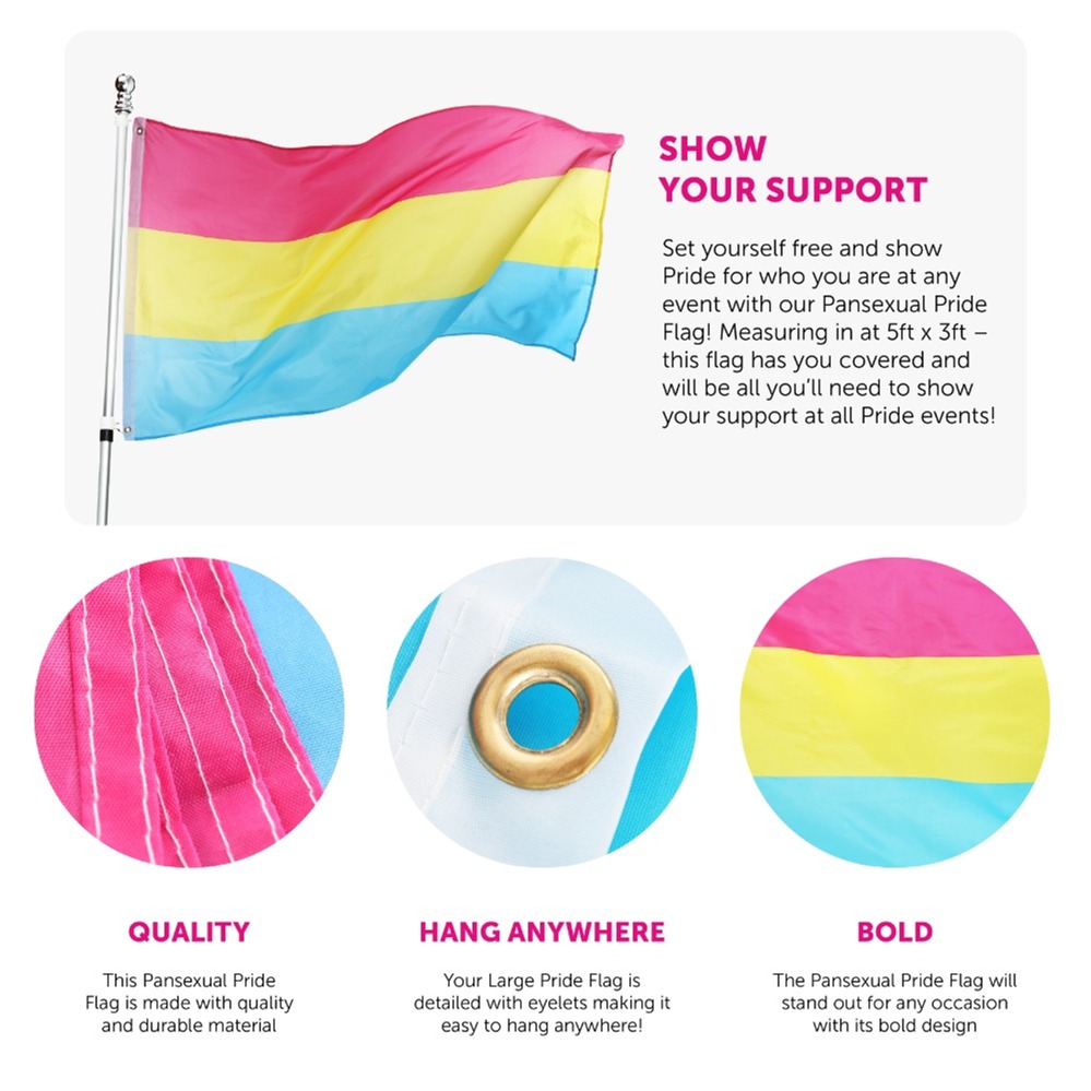 WHOLESALE Pack of 200 Large 5ft x 3ft Pansexual ... | Cazaar