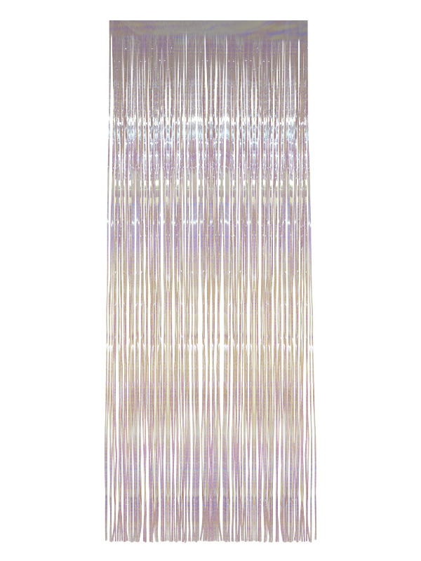 Shimmer Curtain - White Iridescent 91x244cm | Cazaar