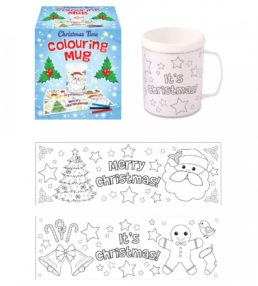 Christmas Colouring Mug | Cazaar