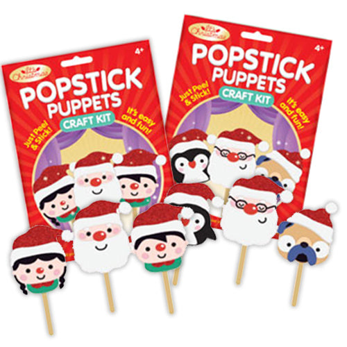 Christmas Popstick Puppet Craft Kit | Cazaar