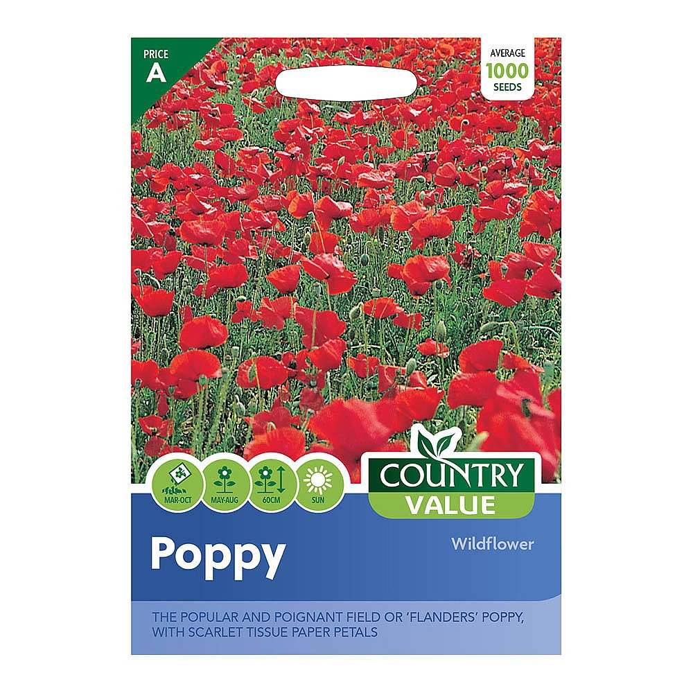 Wildflower Poppy Edible Flowers Seeds | Cazaar