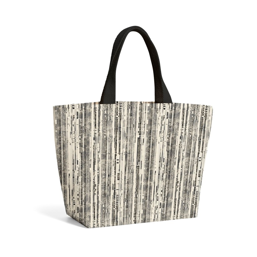 Washed Out Canvas Pattern Beach Shopper Tote Bag | Cazaar