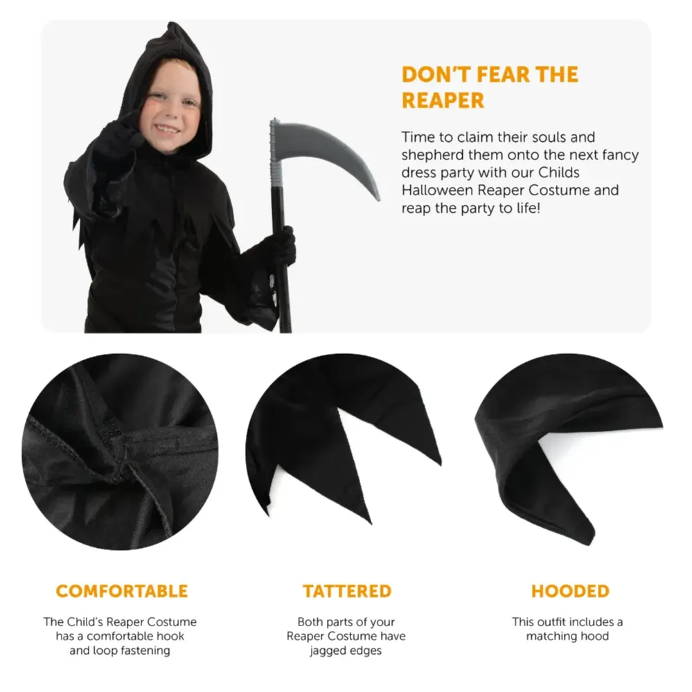 Child's Screamer Costume - Reaper Costume, Blood... | Cazaar