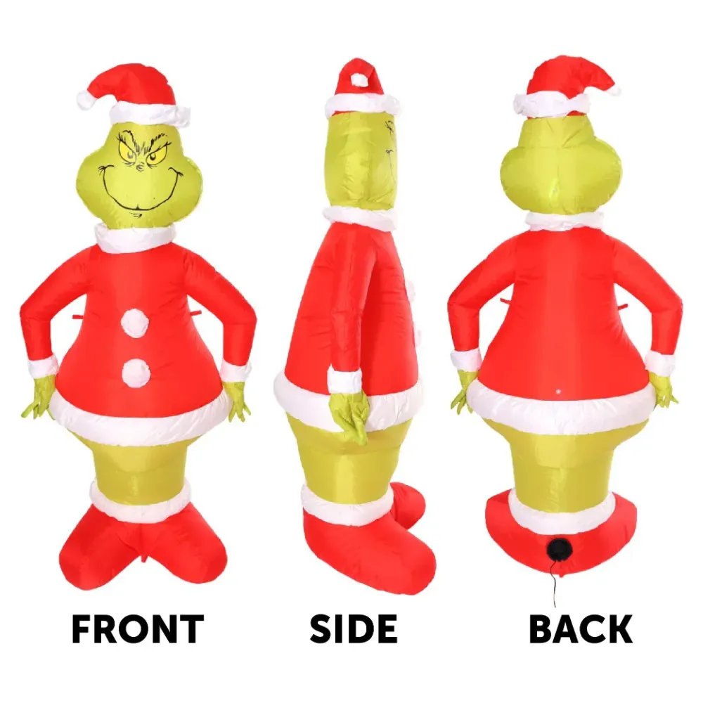 4 Ft / 120cm Inflatable Grinch Decoration | Cazaar