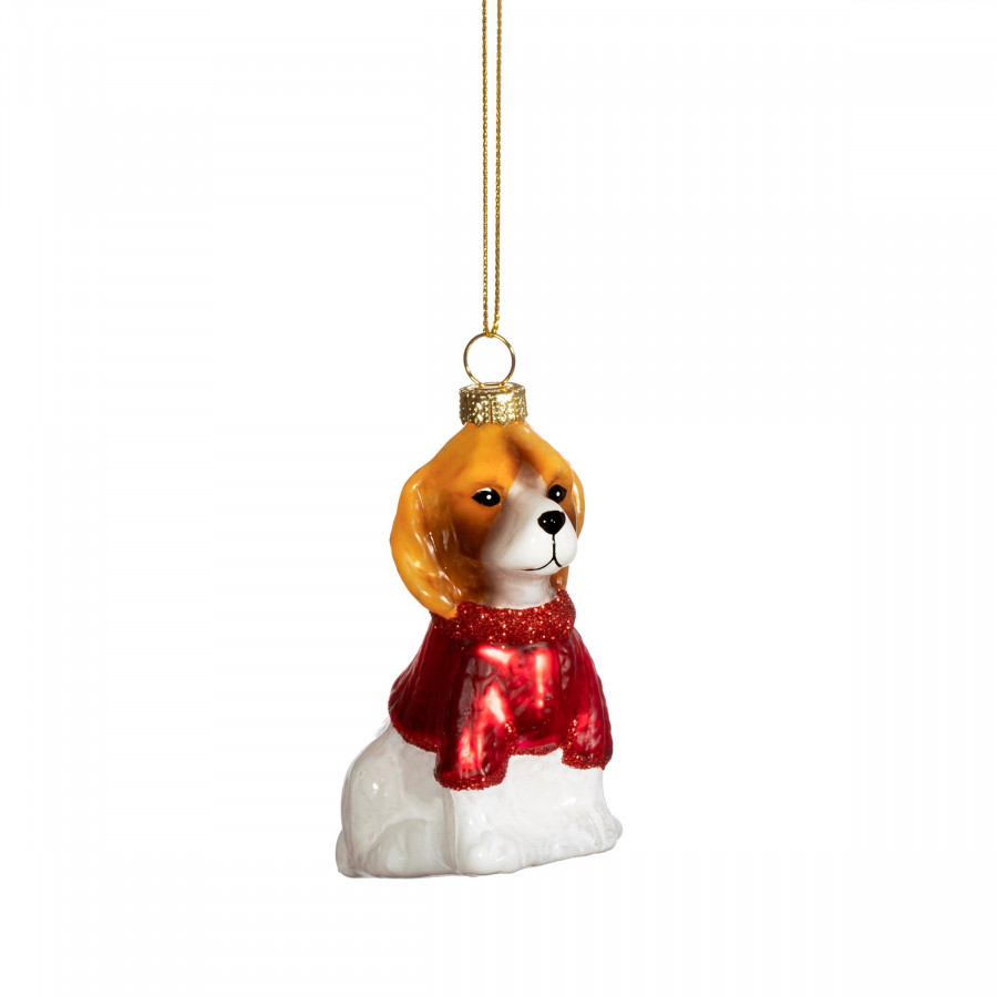 Dog in Jumper Shaped Bauble | Cazaar