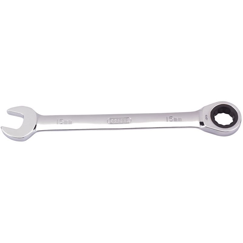 Draper 15mm Metric Ratcheting Combination Spanne... | Cazaar