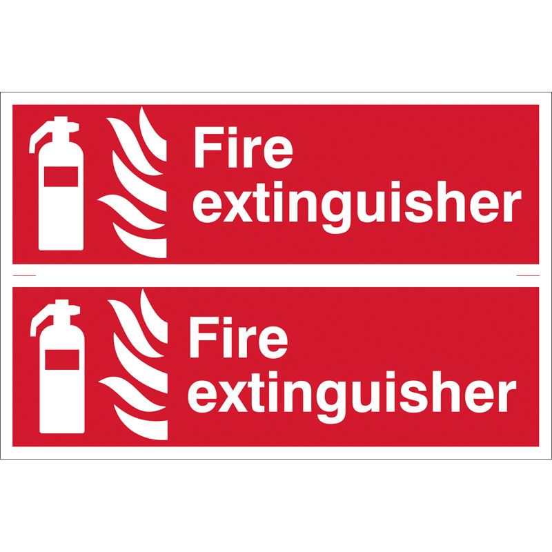 Draper 2 x Fire Extinguisher Fire Equipment Sign | Cazaar