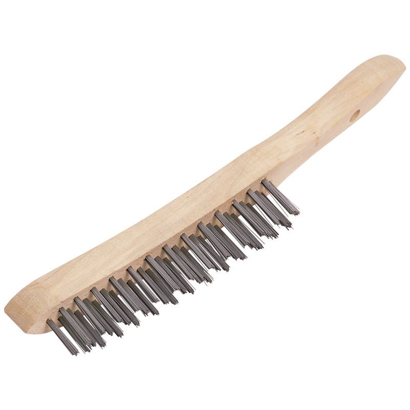 Draper 3 Row Wire Scratch Brush (290mm) (31569) | Cazaar