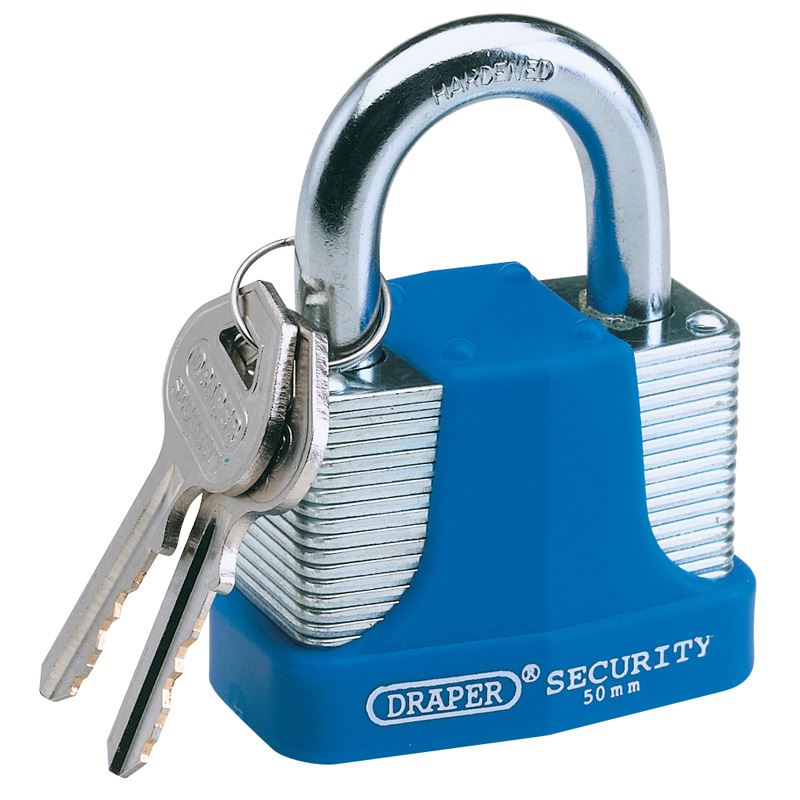Draper 30mm Laminated Steel Padlock and 2 Keys w... | Cazaar