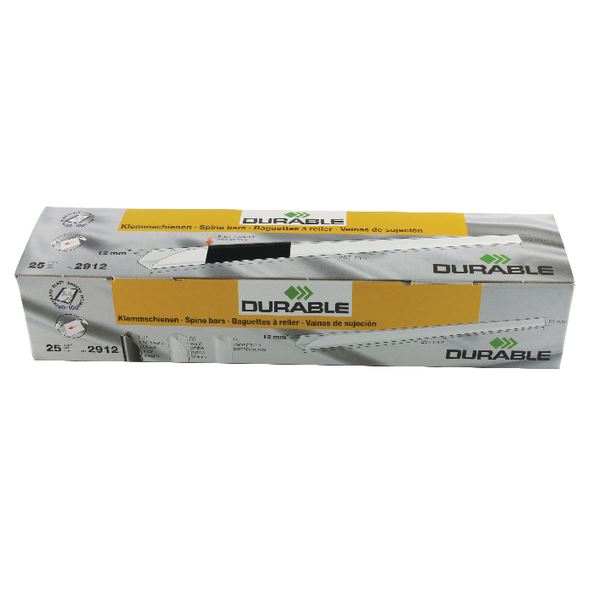 Durable Spinebar A4 6mm Black Pk 100 - DB290101 | Cazaar
