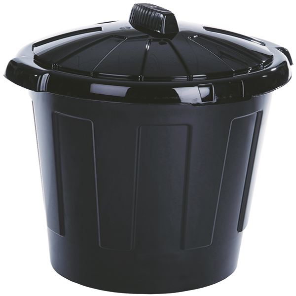 Dustbin 80 Litre Black 379770 - SBY11082 | Cazaar